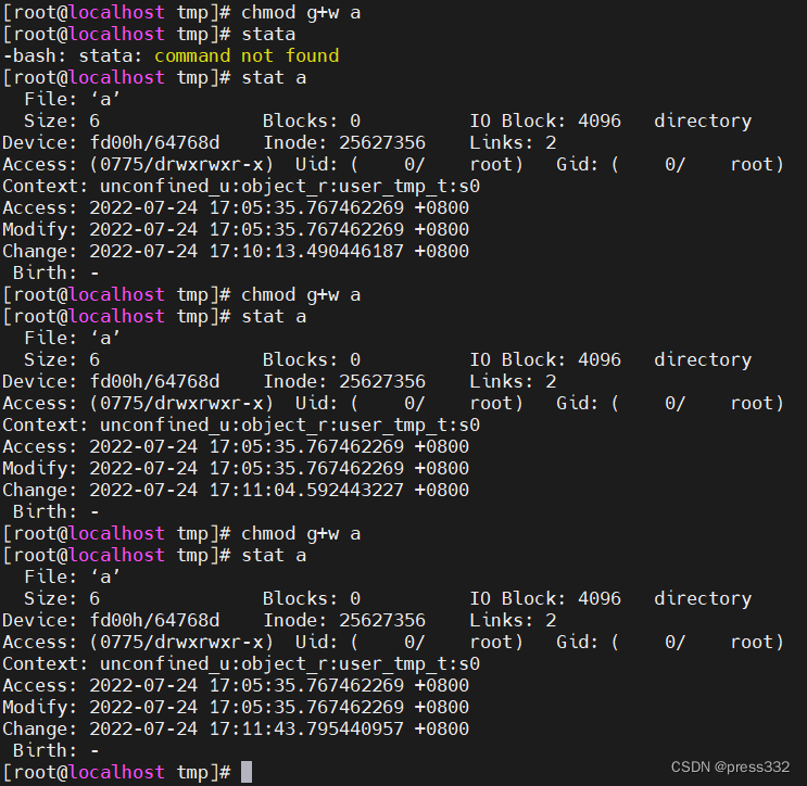 linux中atime ctime mtime 的理解_linux时间戳atime-CSDN博客