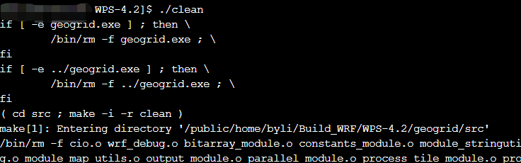 Error: No compiled WRF code found. Please check that the WRF model has been compiledone ...