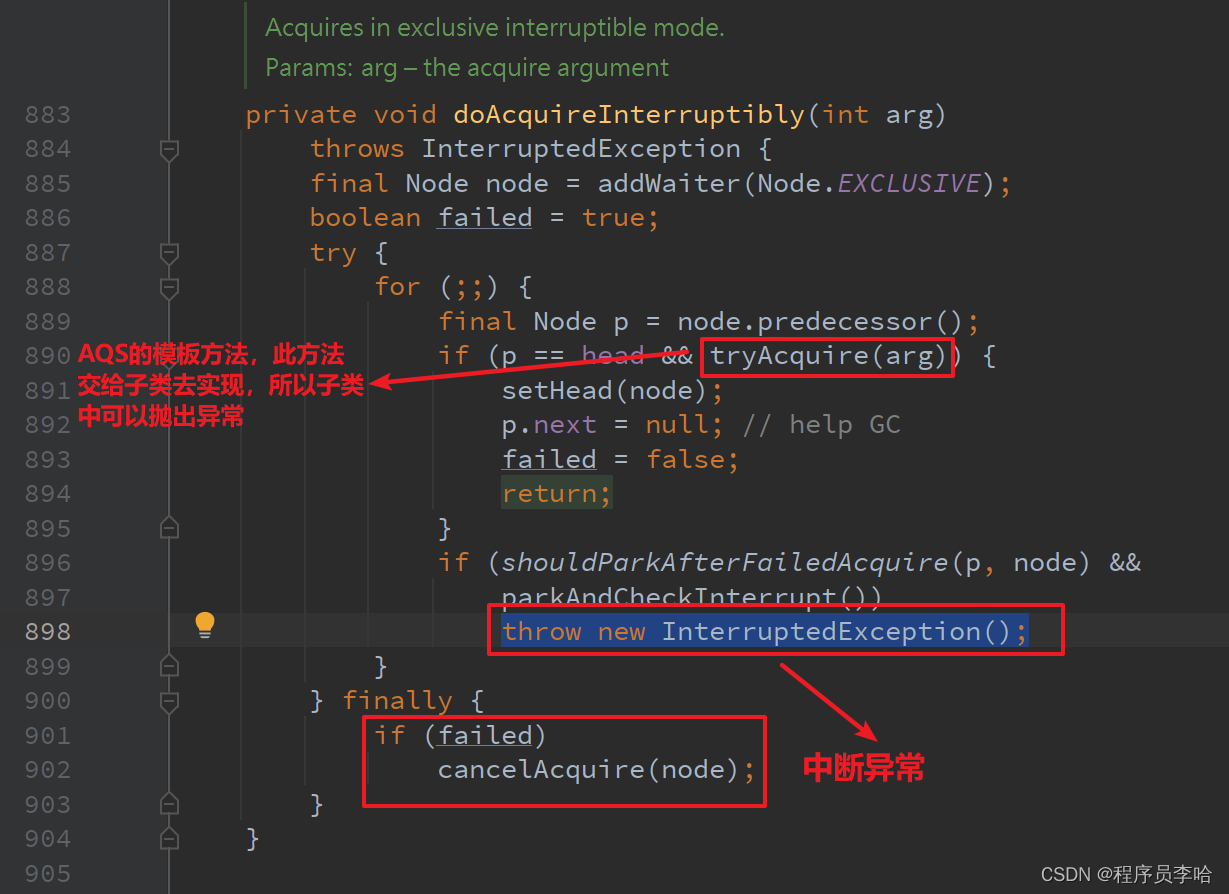 AQS源码中cancelAcquire()方法详解_node.prev = pred = pred.prev;-CSDN博客