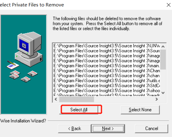 卸载Source Insight 3.5 提示could not open INSTALL.LOG（删除注册表，无法找到对应的选项时）_sourceinsight注册表删除-CSDN博客