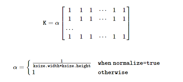 OpenCV blur和boxFilter （方框型滤波器）_什么是方波滤波-CSDN博客