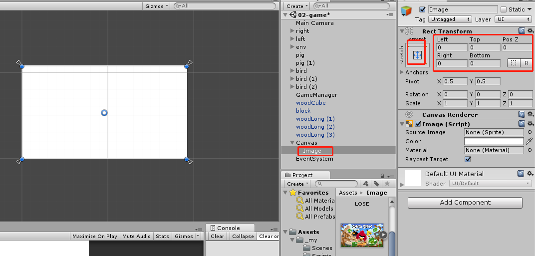 Unity初级案例-愤怒的小鸟:五:14添加失败和胜利的游戏UI界面+15修改火花粒子系统+16渲染层级关系+17把粒子系统显示在UI之前_unity失败界面-CSDN博客