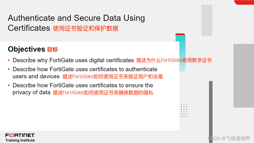 教程篇(7.2) 06. 证书操作 & FortiGate安全 Fortinet网络安全专家 NSE4_fortigate ngfw 邮箱认证 ...
