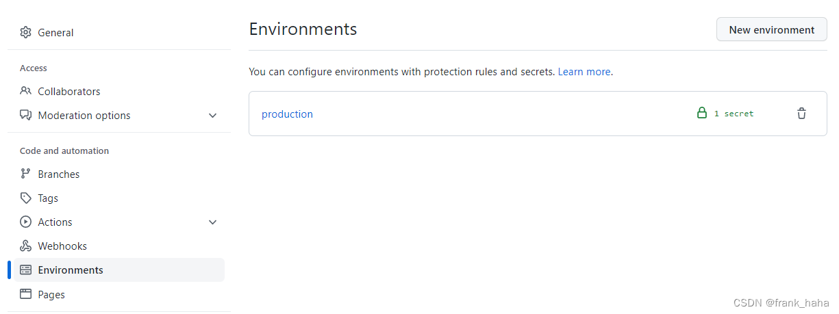 github action配置secrets-CSDN博客