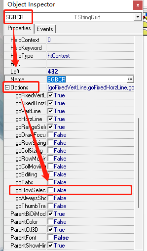 delphi TStringGrid去掉第一单元格的蓝色框及如何选中行显示一行为蓝色及单元格背景色_delphi stringgrid单元格颜色-CSDN博客