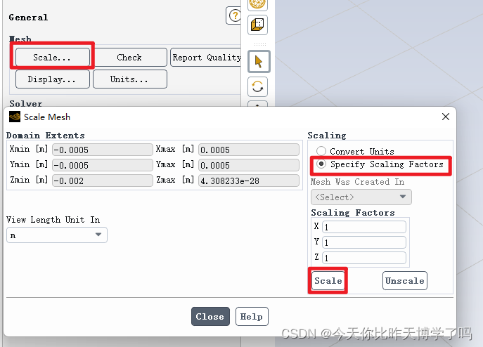 Ansys缩放网格_icem单位设置成mm-CSDN博客