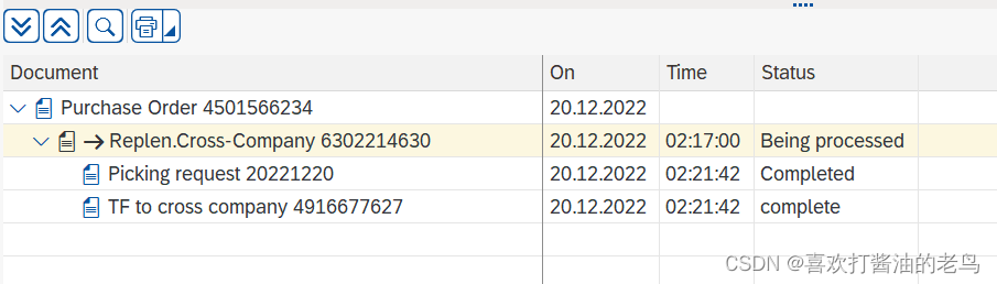 SAP MM 公司间STO外向交货单SPED输出报错 - PO### does not contain a confirmation control key -_confirmation ...