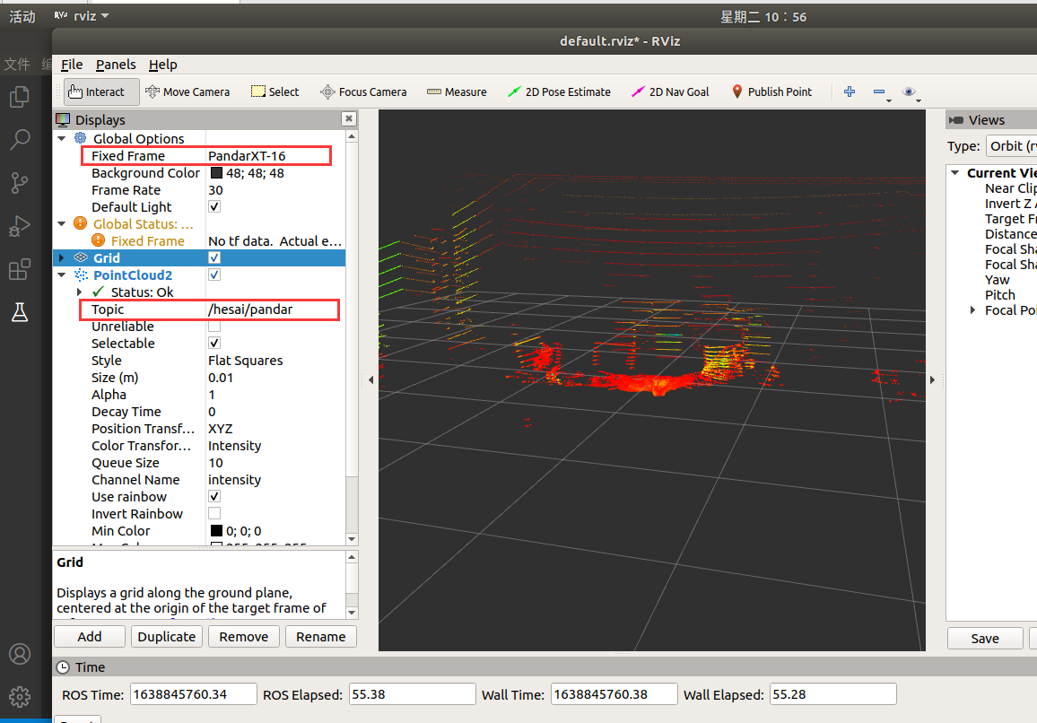 将禾赛激光雷达在rviz中采集的点云保存成pcd格式_rviz 怎么导出点云pcd-CSDN博客