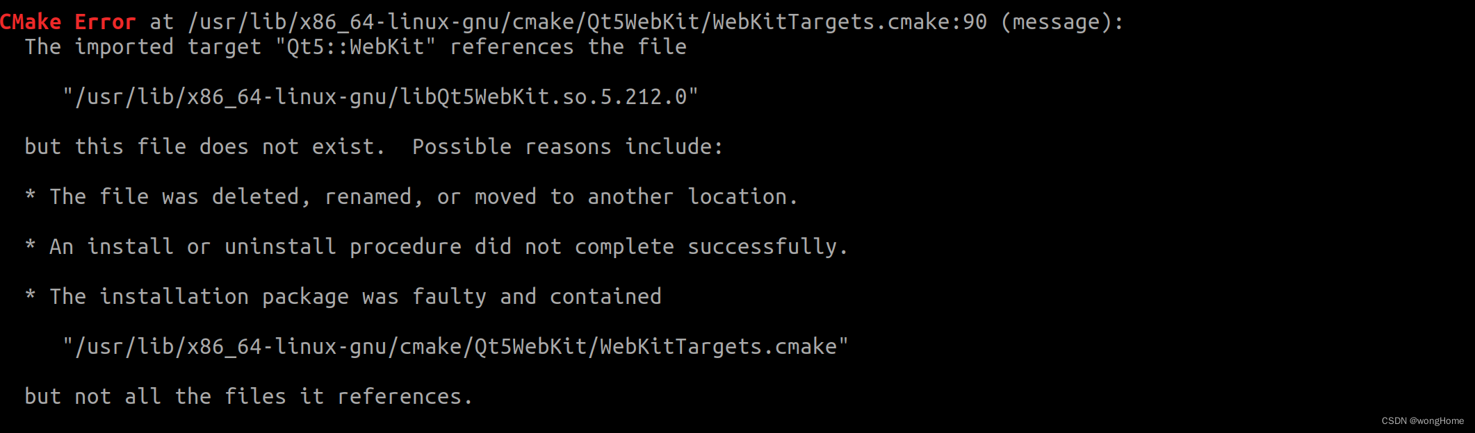 编译报错: “/usr/lib/x86_64-linux-gnu/libQt5WebKit.so.5.212.0“ but this file does not exist.解决方法-CSDN博客
