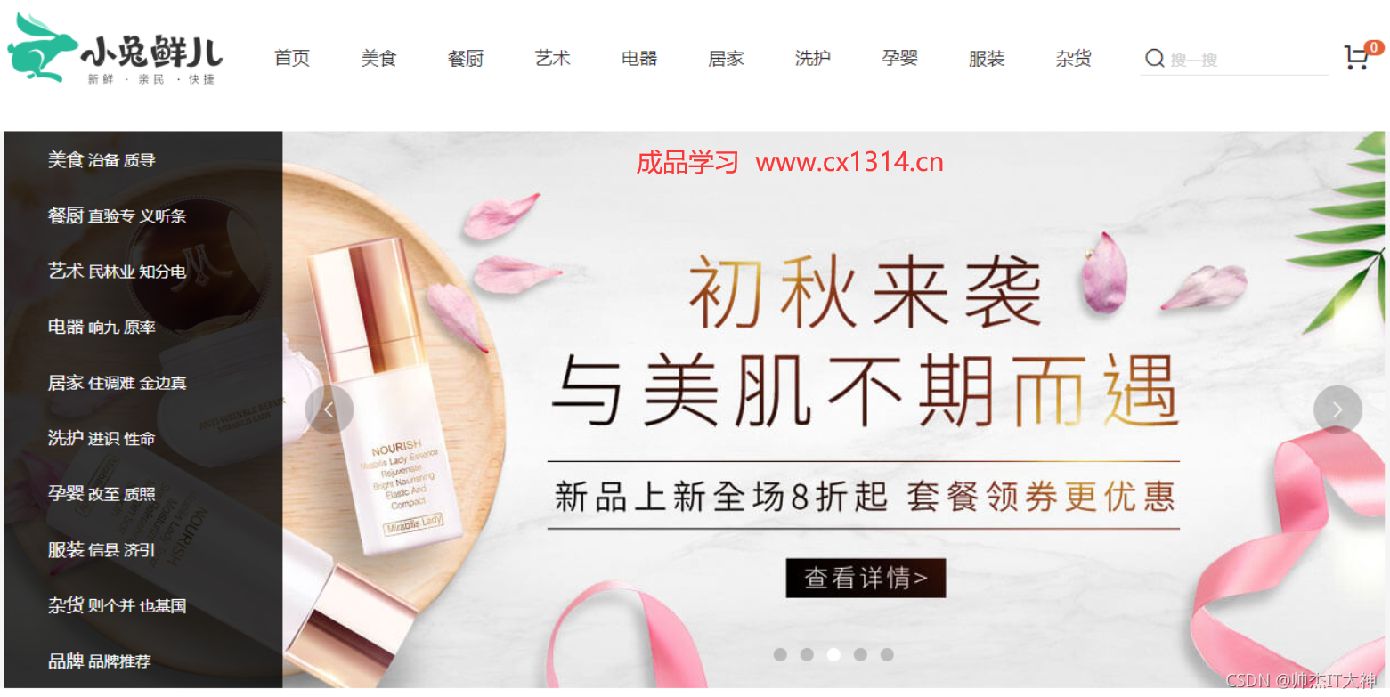 小兔鲜儿vue30前端电商项目实战小兔鲜电商项目的难点和亮点 Csdn博客 1606