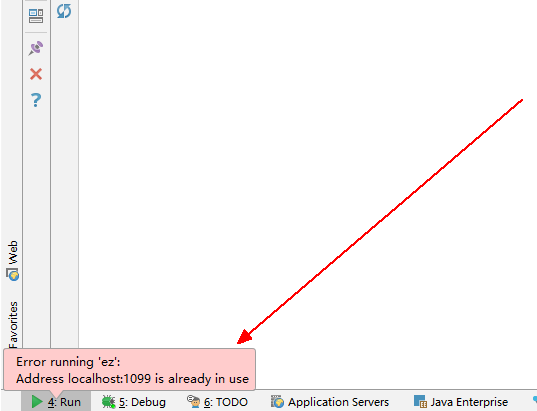 解决Address localhost:1099 is already in use端口号被占用问题_localhost:1099被占用-CSDN博客