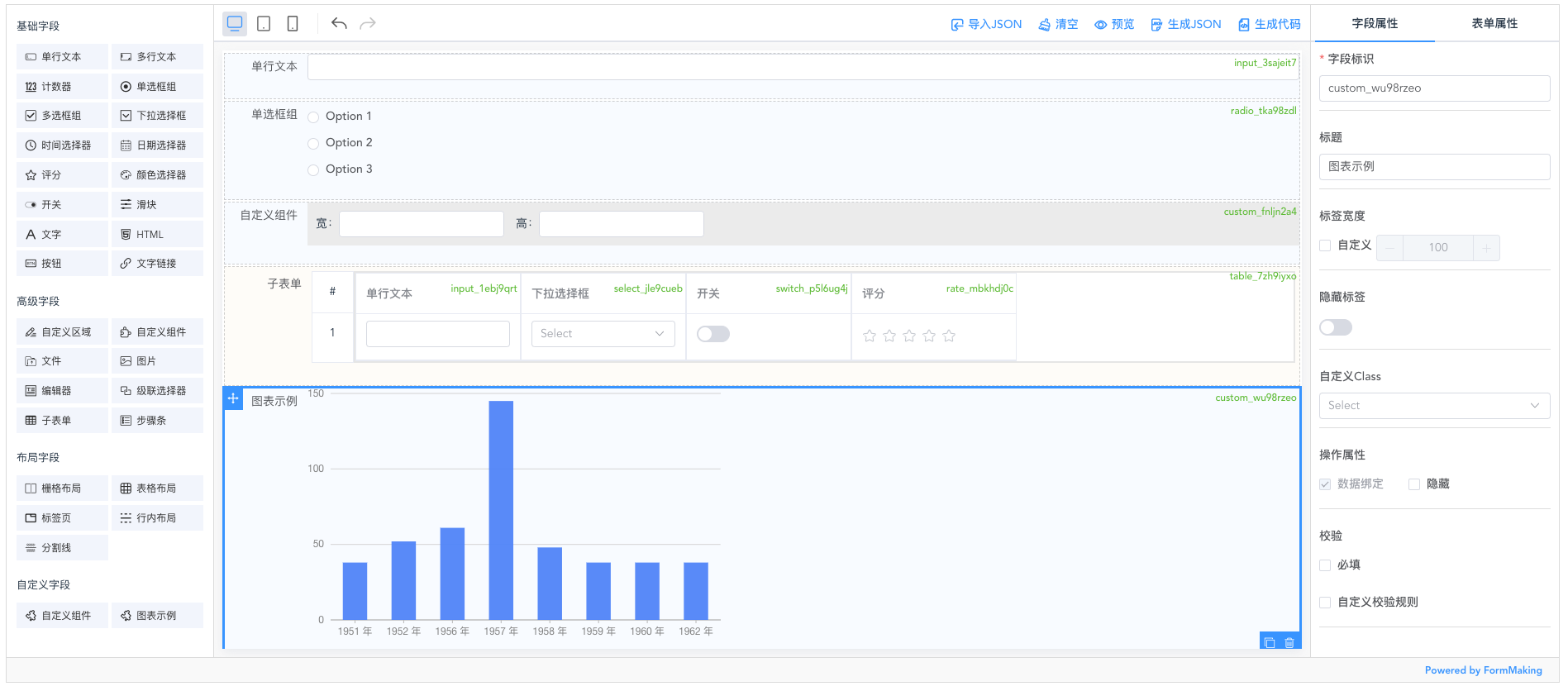 基于Vue3，Element Plus的一款表单设计器，支持生成Element和Antd样式的表单_vue3+elementplus低代码-CSDN博客