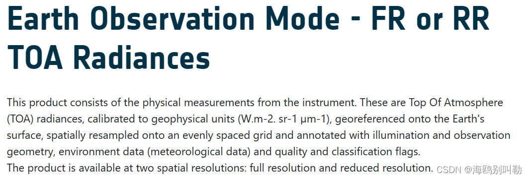 SNAP：哨兵3 OLCI level-1B产品处理_olci传感器-CSDN博客