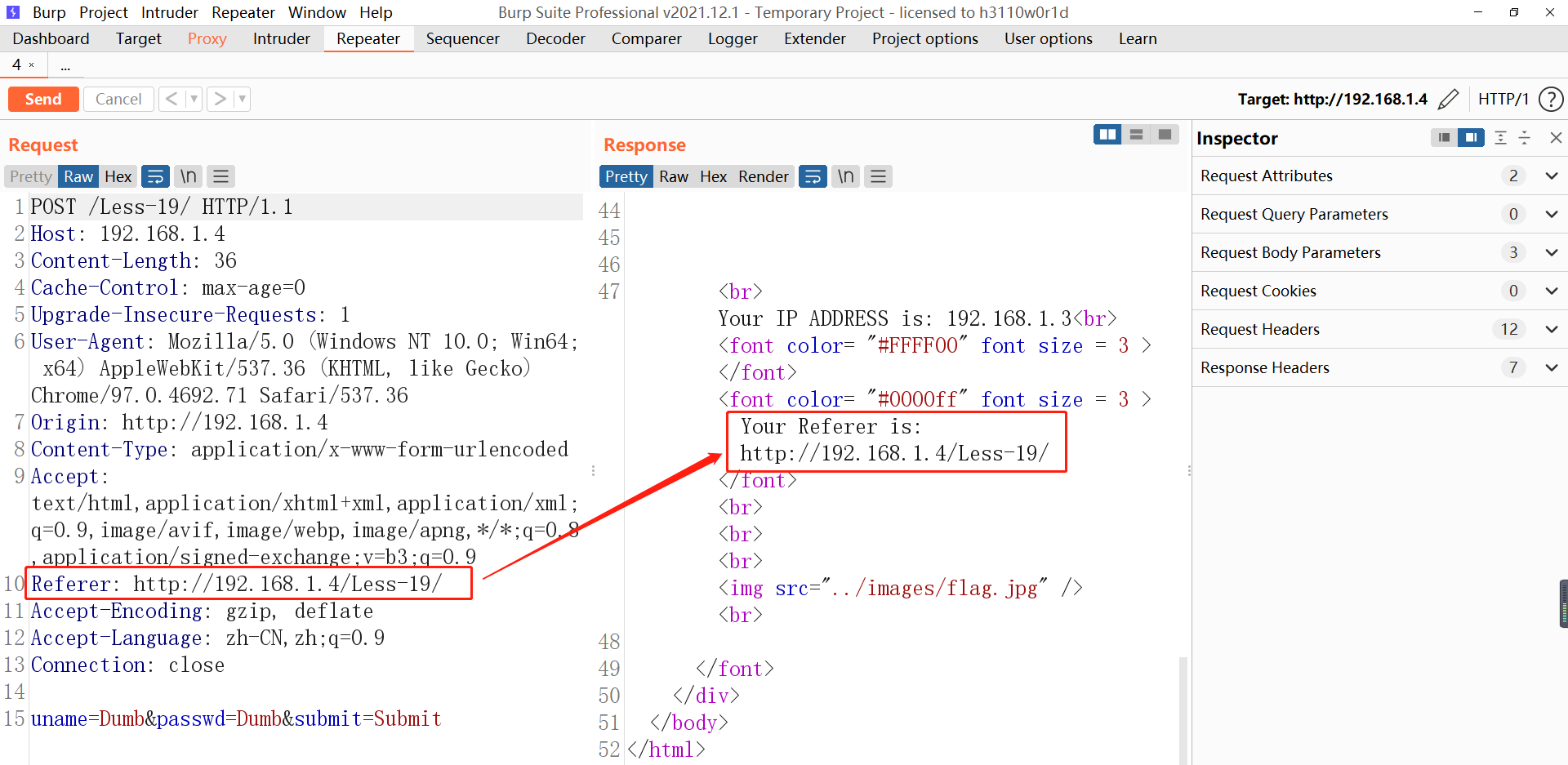 【SQL注入13】referer注入基础及实践（基于BurpSuite工具和Sqli-labs-less19靶机平台）-CSDN博客