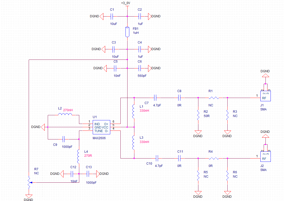 基于MAX2606设计的70~150Mhz的VCO_max2606 锁相环-CSDN博客