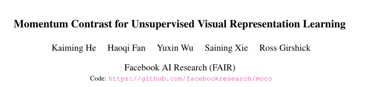 Unsupervised Learning | 对比学习——MoCo_moco对比学习-CSDN博客