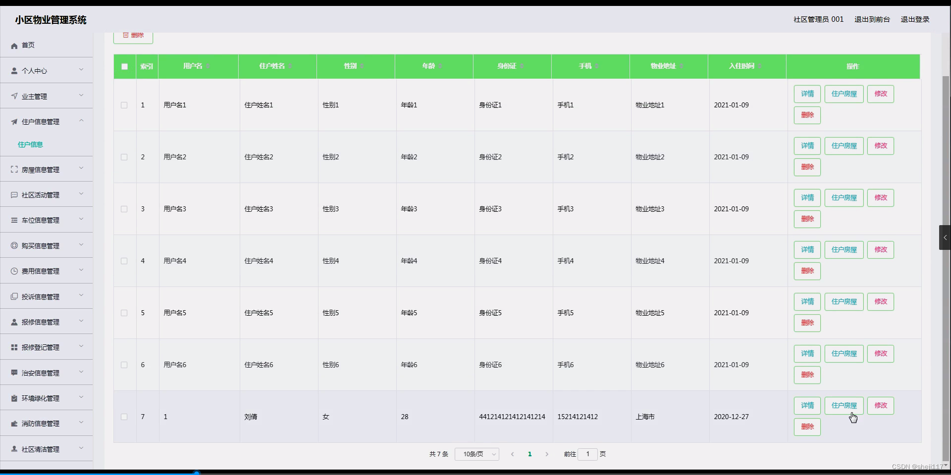 Java计算机毕业设计小区物业管理系统（附源码、数据库）物业管理系统数据库课程设计 Csdn博客