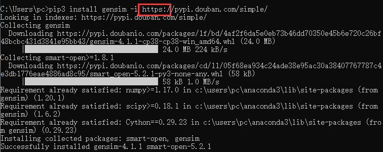 pip从豆瓣镜像源安装报错WARNING: The repository located at pypi.douban.com is not a trusted or secure host ...