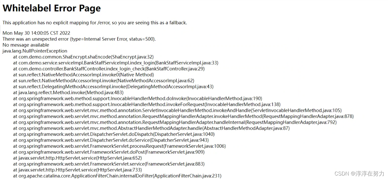 This Application Has No Explicit Mapping For Error So You Are Seeing This As A Fallback Csdn博客 0321