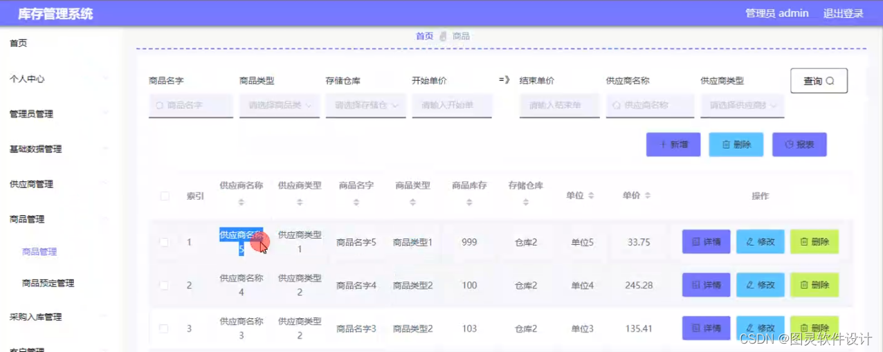 基于springboot的库存管理系统基于spring Boot的仓库管理 Csdn博客
