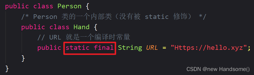 19、Java 中的 final 关键字、嵌套类、内部类、静态嵌套类、局部类_java 嵌套类 static final-CSDN博客