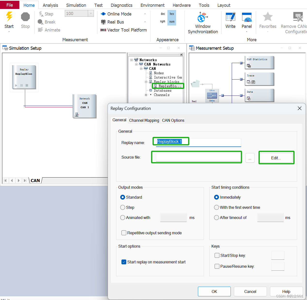 CANoe在线通过Trace回放历史报文（方法一）_canoe看录回来的报文数据-CSDN博客