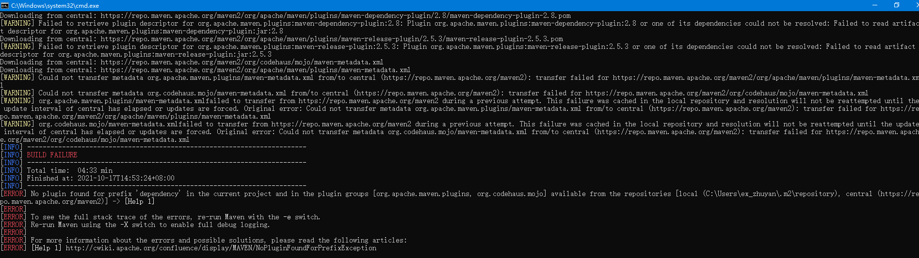 Maven无法正常处理并显示 effective-pom_failed to calculate effective pom. please check ou-CSDN博客