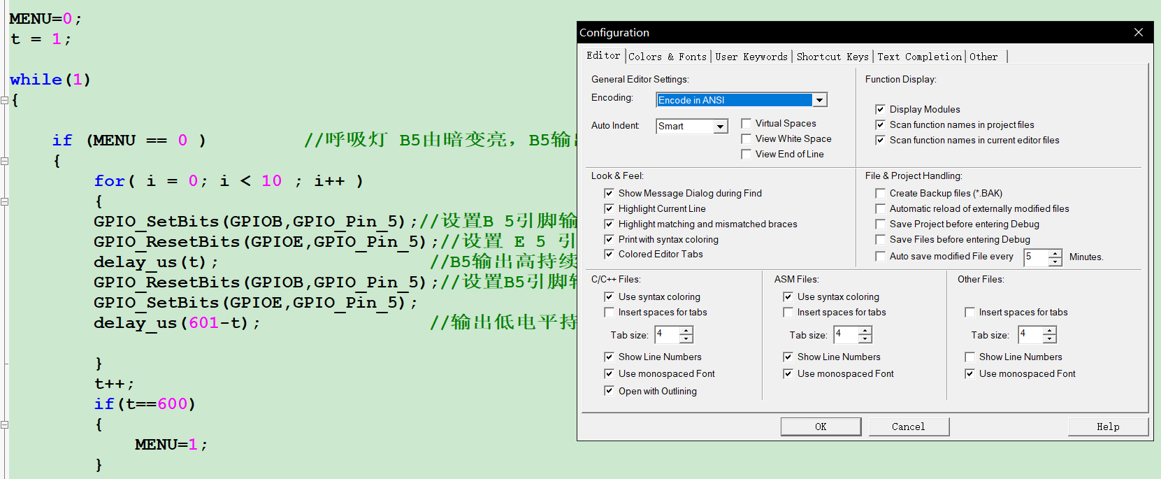 Keil5 显示汉字时字体不生效，设置国标时，字体设置无效。keil5设置了chinese Gb2312依然无法显示中文注释 Csdn博客 