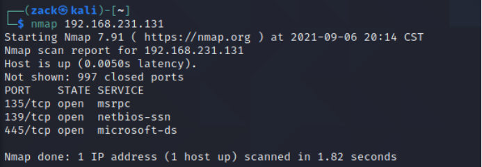 从入门到入土：nmap出击：使用nmap扫描某台靶机，给出并解读靶机环境的配置情况_nmap 135 139 winxp-CSDN博客