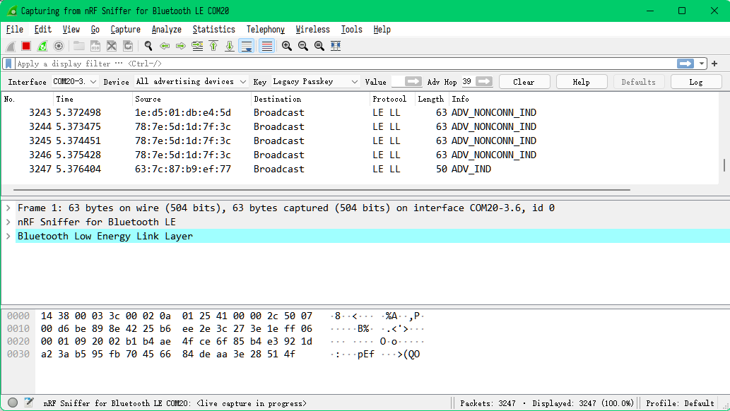 nRF_Sniffer_Wireshark蓝牙抓包环境搭建_nrf sniffer for bluetooth le-CSDN博客