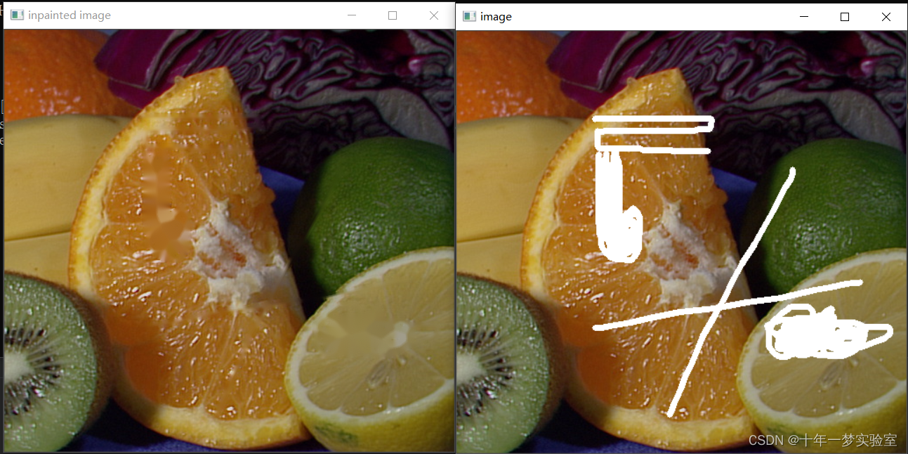 【opencv450-samples】inpaint 使用区域邻域恢复图像中的选定区域_opencv inpaint demo-CSDN博客