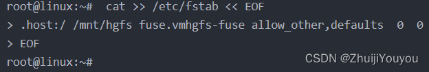 解决虚拟机明明设置了共享文件夹但却cd不进去（ mnt/hgfs 路径下为空）的问题（ubuntu为22.04版本）_.host:/ /mnt/hgfs/ fuse.vmhgfs-fuse ...