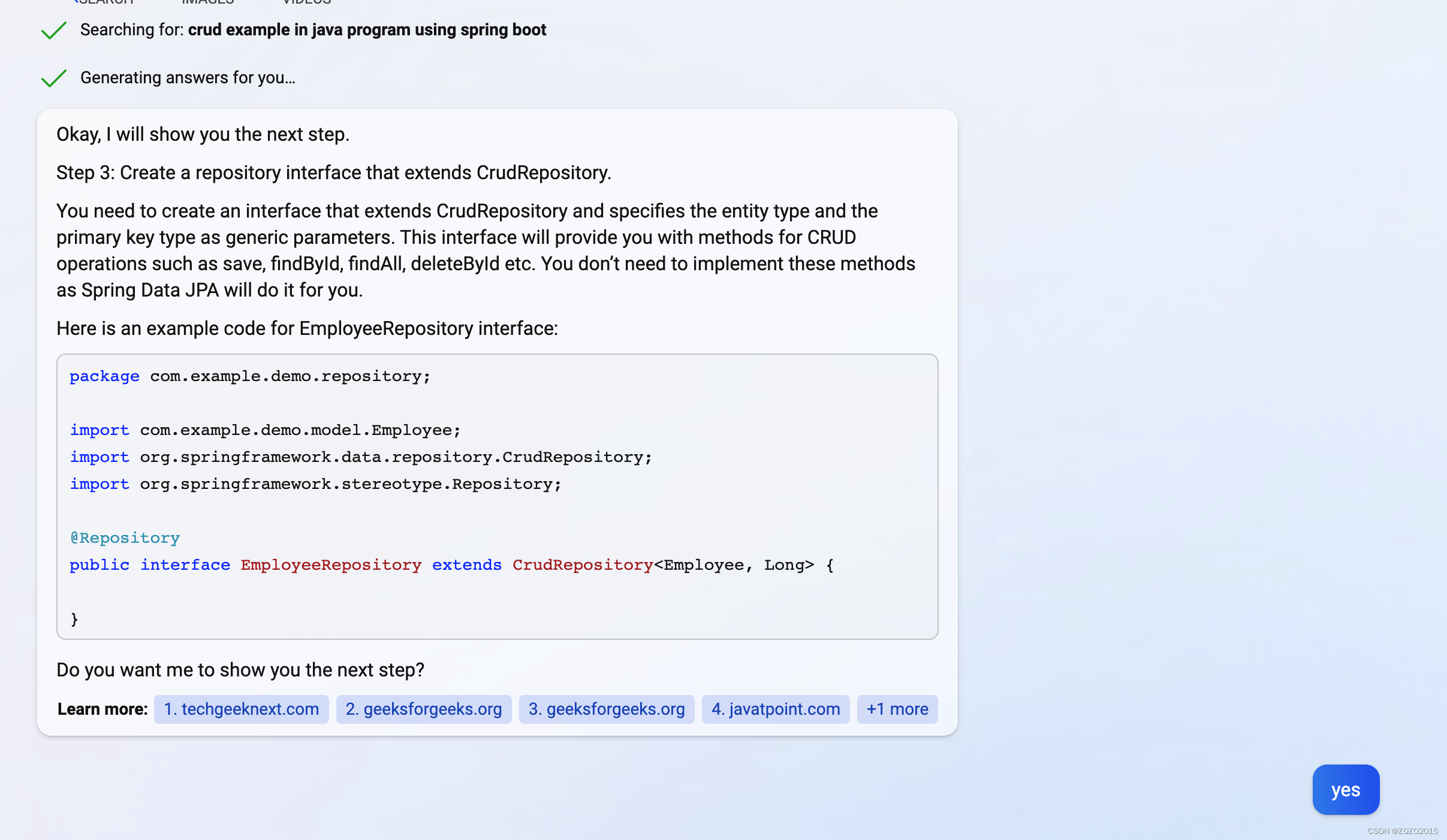 新bing之chat使用体验：Java语言的CRUD操作_bing chat和java-CSDN博客