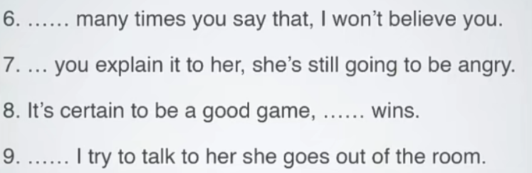 【状语从句练习题】whoever / whatever / wherever / whenever / however_however ...