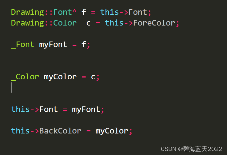 设计一个兼容C++ CLI中的System::Drawing::Color 和System::Drawing::Font 类_system.drawing与c++对应-CSDN博客
