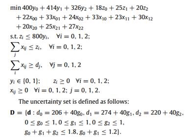 基于列约束生成法CCG的两阶段问题求解_solving two-stage robust optimization problems usi ...