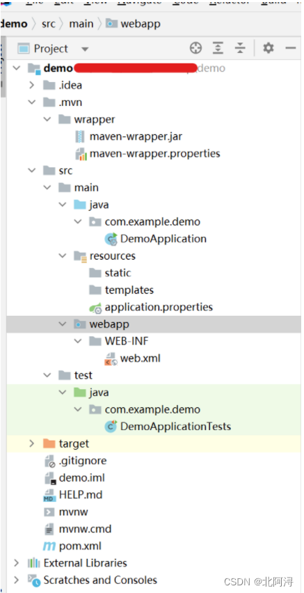 IDEA 里创建 SpringBoot 项目并运行 + 创建 webapp 文件 + 遇到一些问题_springboot webapp-CSDN博客