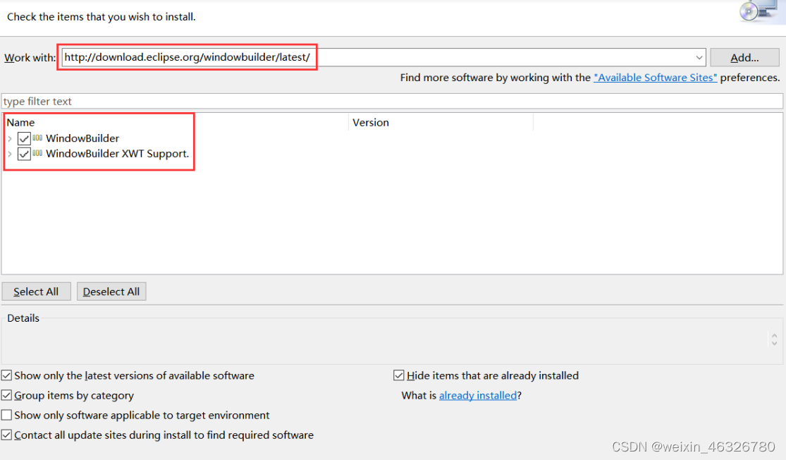 eclipse安装windowbuilder和使用，在other文件夹中找不到windowbuilder（详细图文）_eclipse下载了window-CSDN博客