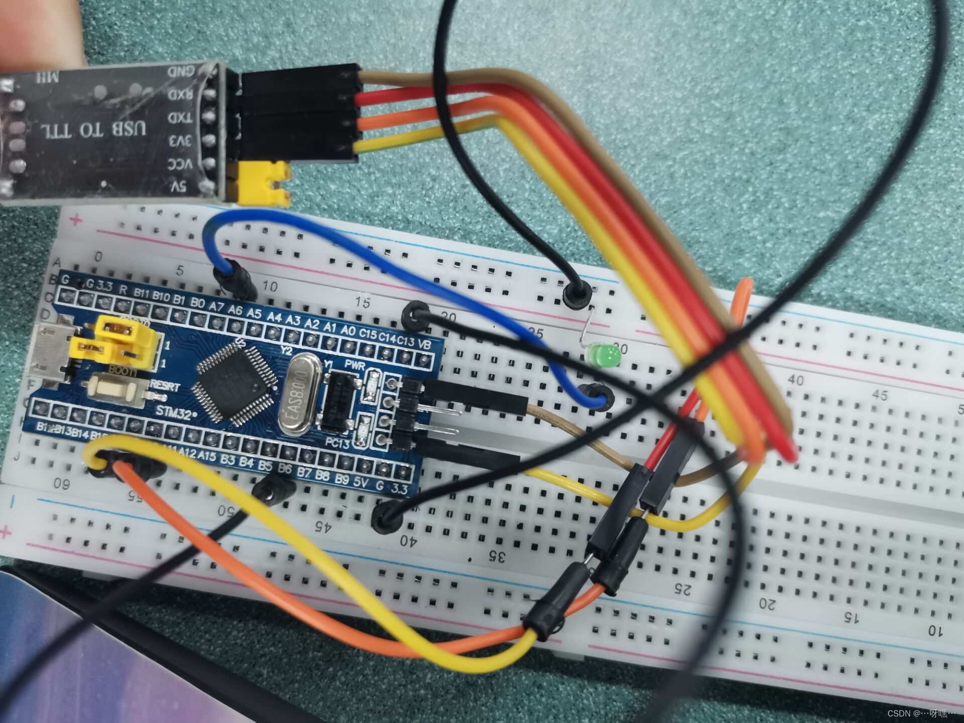 【嵌入式07 2】stm32f103c8t6开发板下通过tim3和tim4输出pwm波形实现2个 Led呼吸灯的效果 Stm32f103c8t6 Tim3 Csdn博客