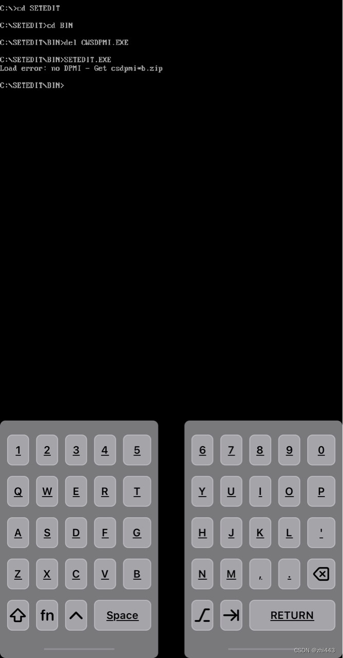 运行提示“Load error: no DPMI - Get csdpmi*b.zip“-CSDN博客