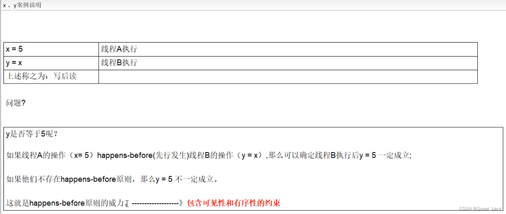 并发编程(二十四) - JMM之happens-before原则_并发编程中的happens-before-CSDN博客