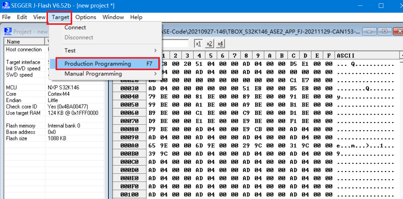 使用SEGGER Jlink下载hex文件-CSDN博客