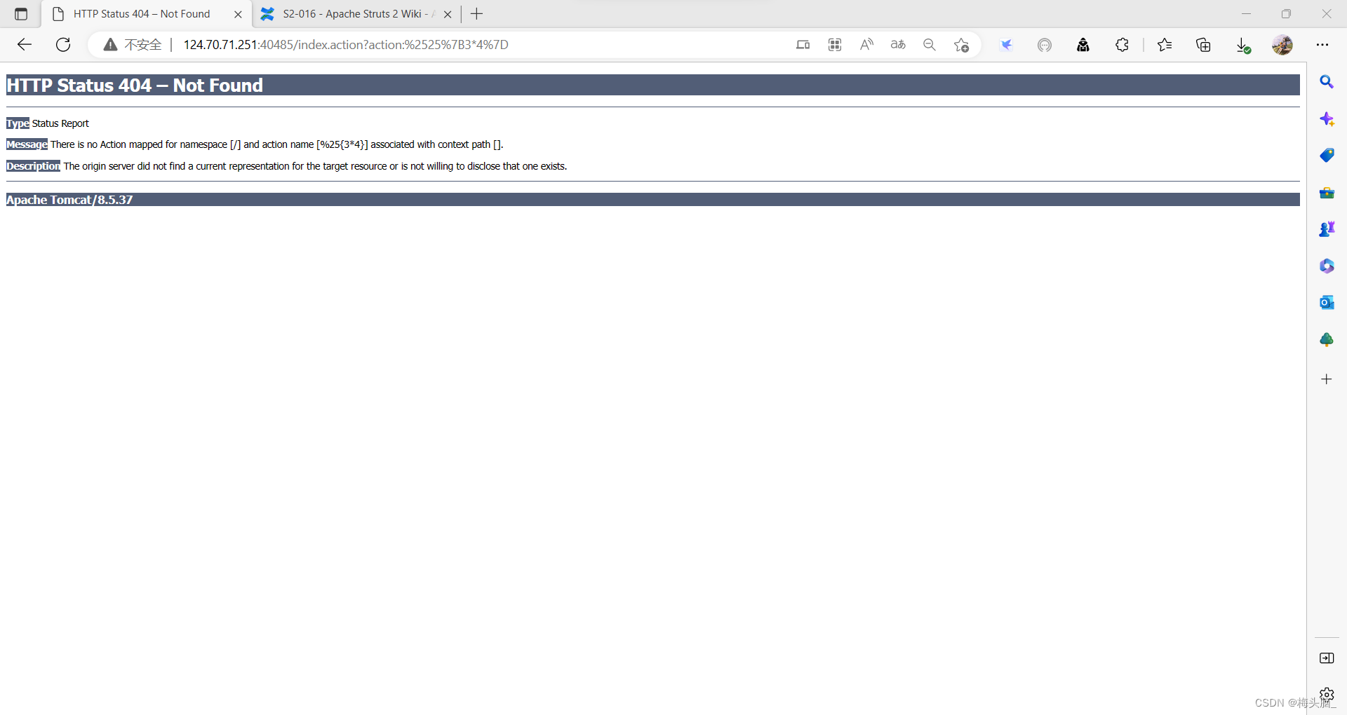 墨者学院13 Apache Struts2远程代码执行漏洞(S2-016)复现-CSDN博客