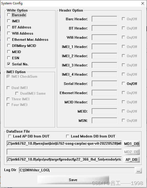 2022-8-3----Android10.0(MTK)-----SN_Writer 写入 SN 注意事项_sn writer-CSDN博客