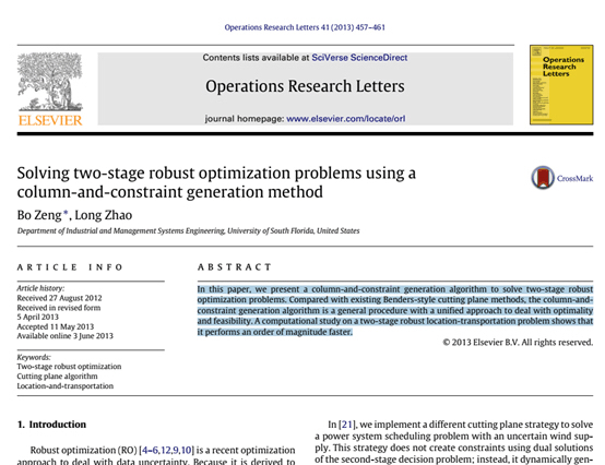 基于列约束生成法CCG的两阶段问题求解_「已注销」的博客-CSDN博客_ccg算法