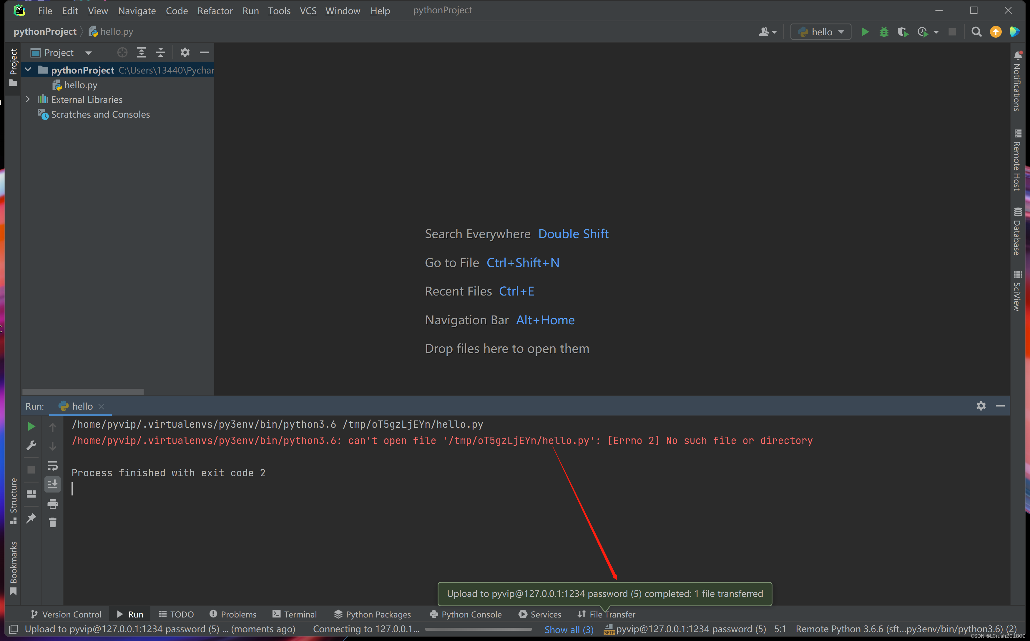 PyCharm2022.3版本连接虚拟机Python环境_pycharm连接虚拟机-CSDN博客
