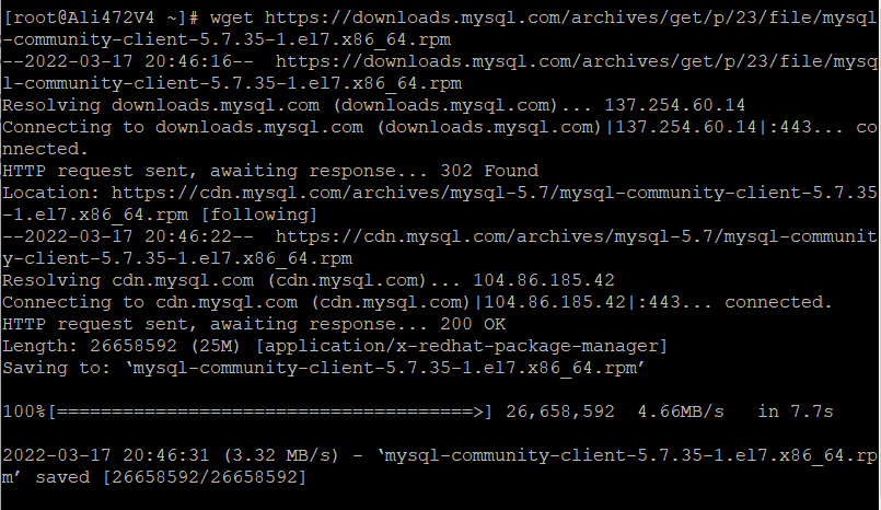 使用rpm方法在阿里云服务器CentOS 7安装MySQL5.7.35_rpm -qa|grep mariadb-CSDN博客