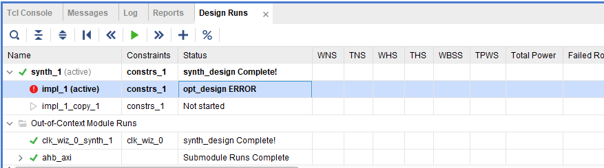 vivado implementation 失败，提示 HACOOException，no stack trace available, please use hs_err_＜pid＞.dmp ...