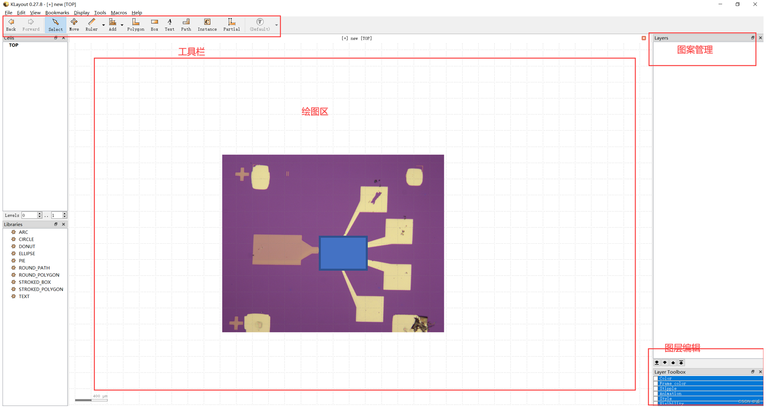 Klayout教程(一)如何导入图片进行画图--适合EBL套刻-CSDN博客